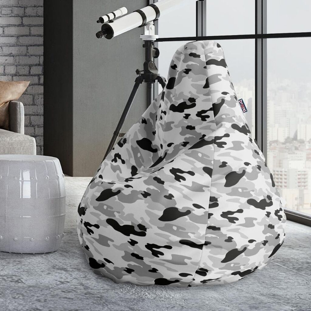 Lazy bag za decu – maskirni, svetlosivo-crno (šifra: 144-m-270)