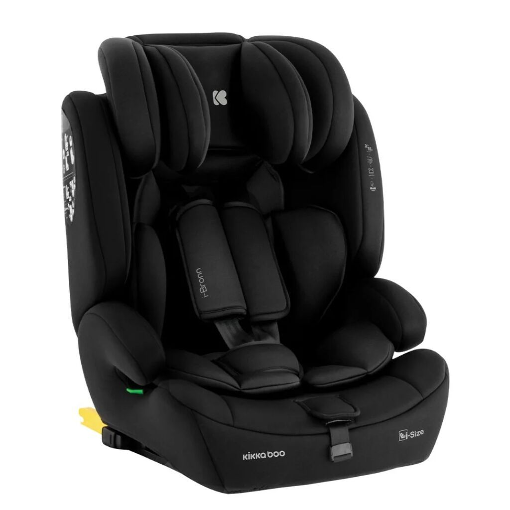 KIKKA BOO i-Bronn i-Size autosedište 76–150 cm, ISOFIX, black (šifra
