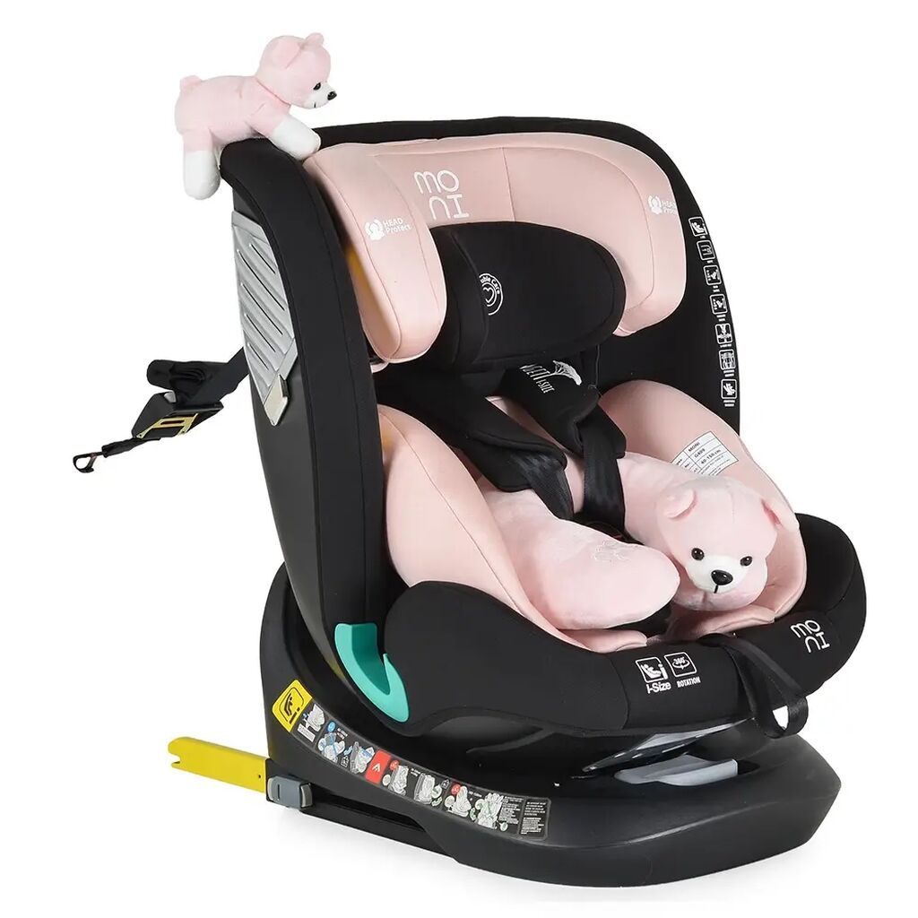 AUTO SEDIŠTE MONI SERENGETI I-SIZE 40–150 cm – Gently Pink (Šifra
