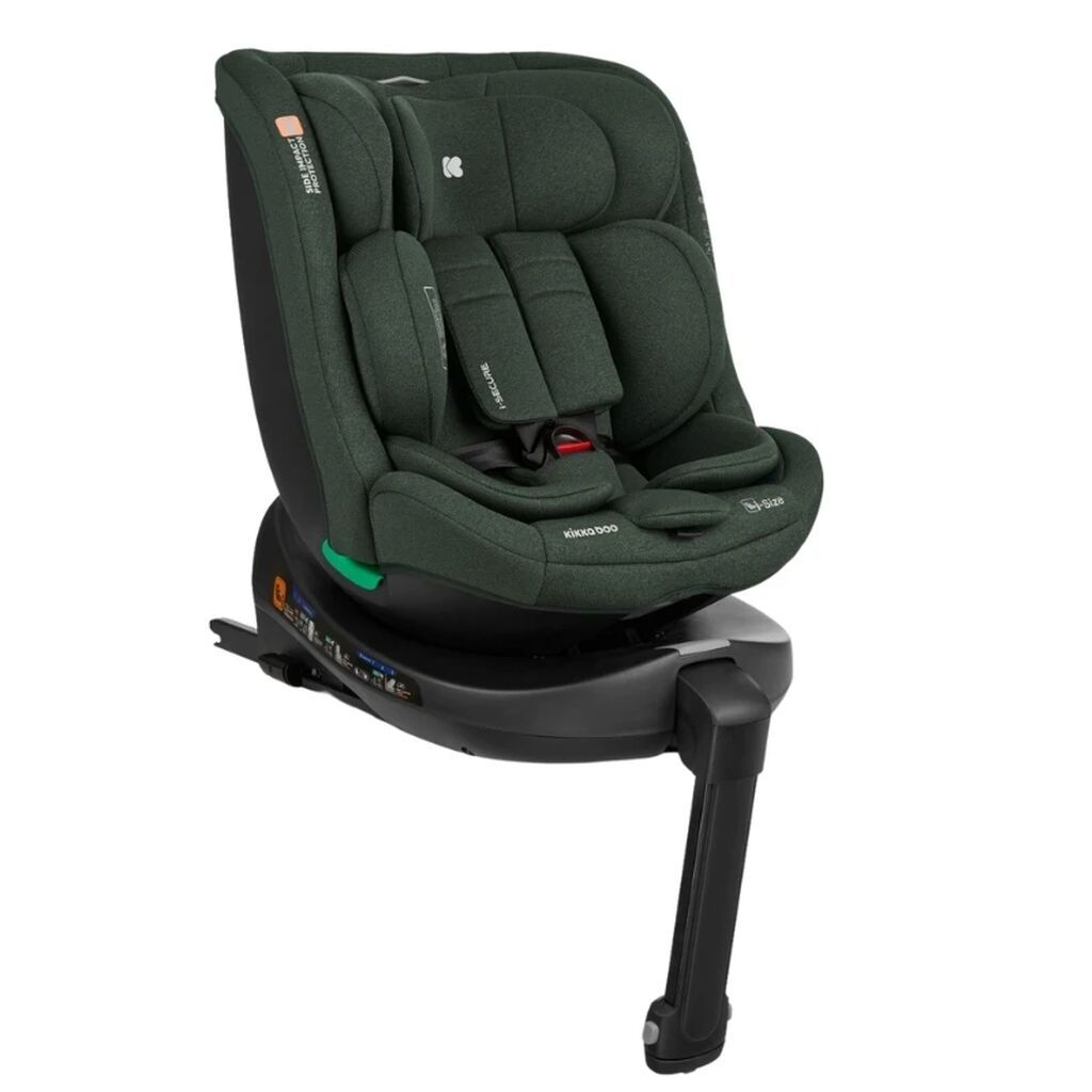 KIKKA BOO i-Secure autosedište 40–150 cm (0–36 kg), i-Size, ISOFIX sa