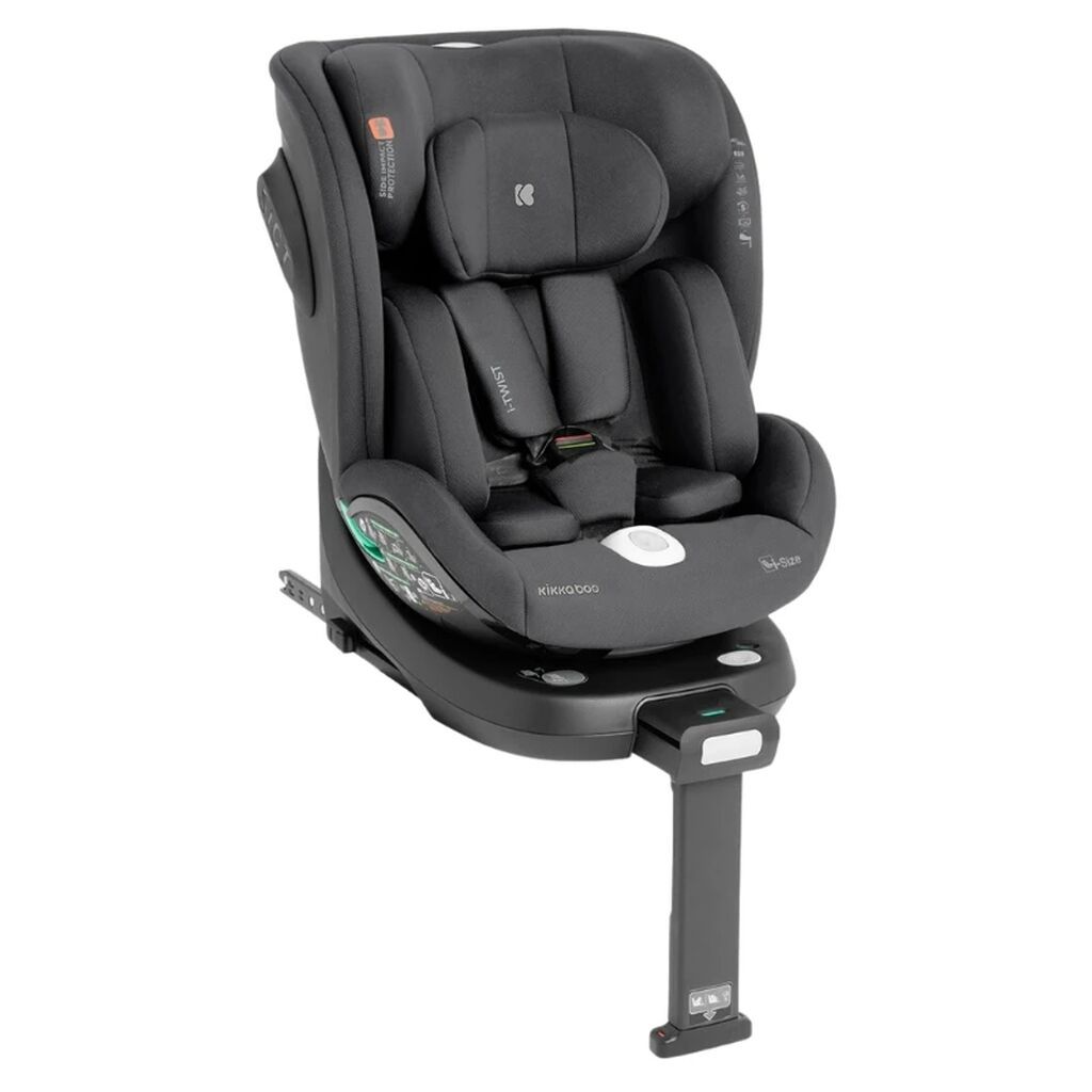 KIKKA BOO I‑TWIST i‑Size autosedište 40–150 cm, dark grey (Šifra