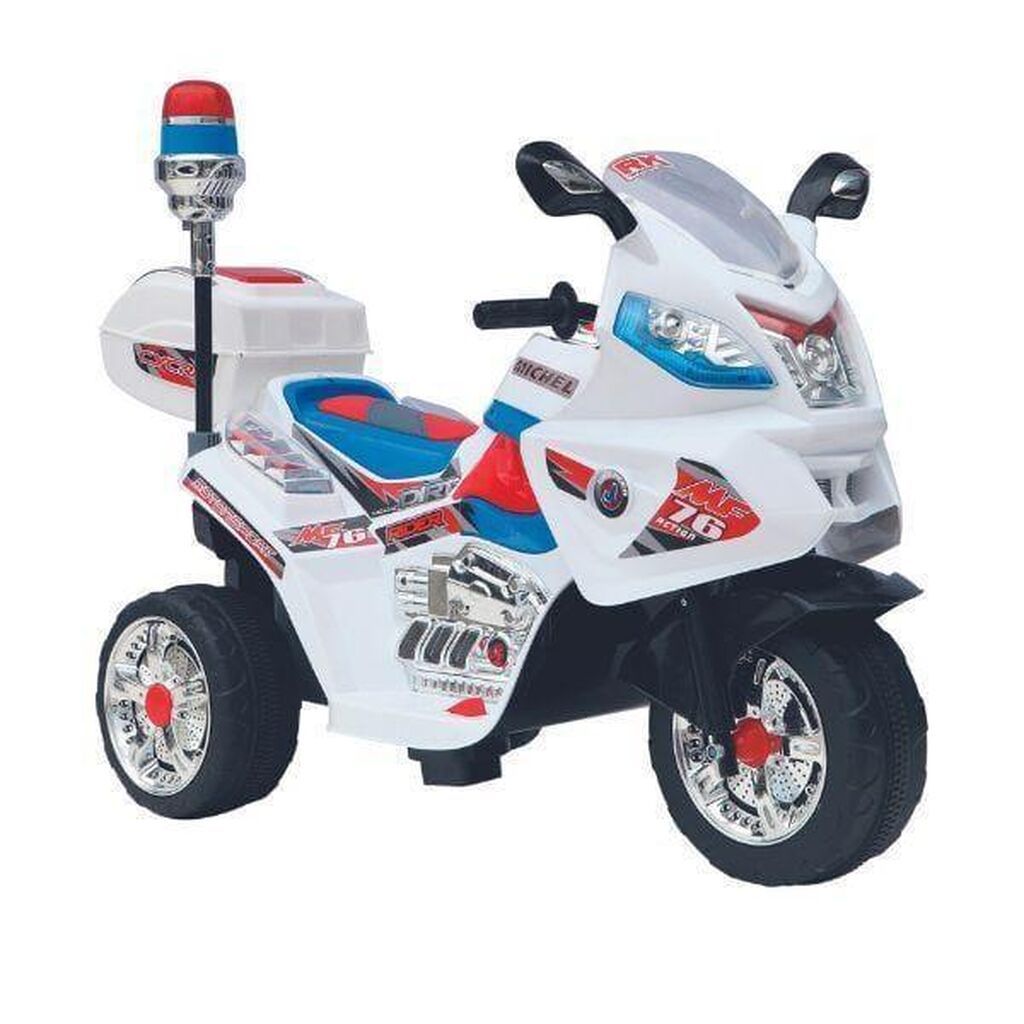 MOTOR POLICIJSKI NA AKUMULATOR BELI 11/015 Dečiji električni