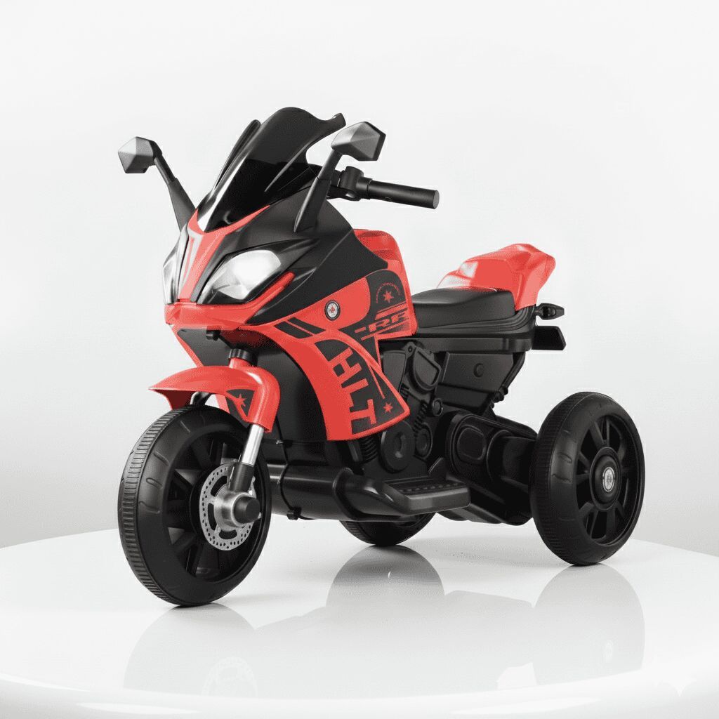 Dečiji motor na akumulator na 3 točka HLT – crveni (6V) Šifra
