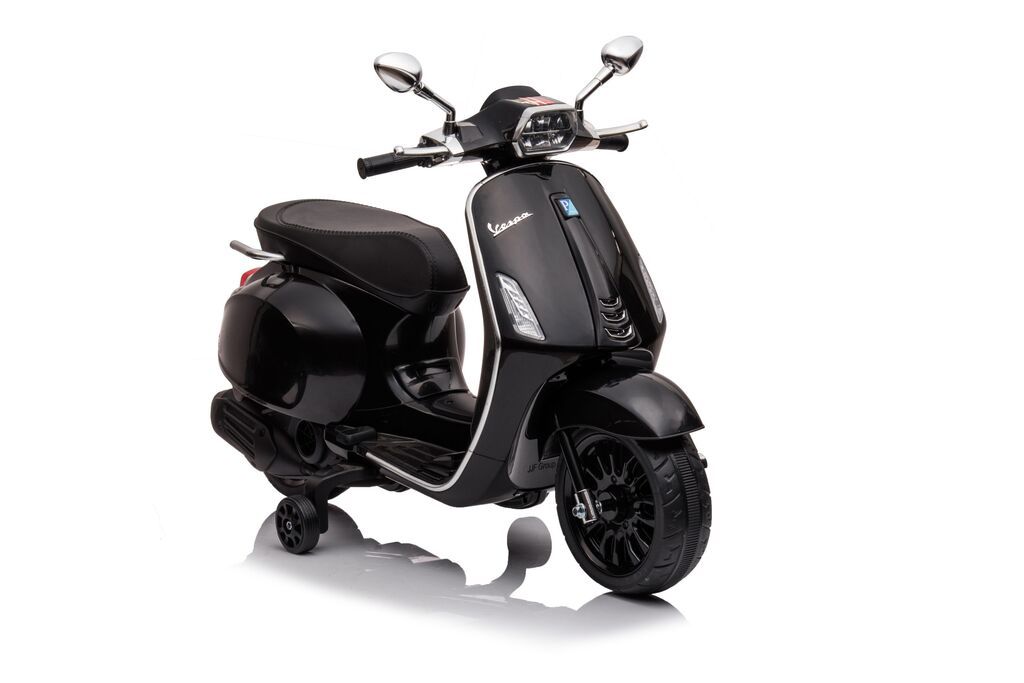 Motor na baterije VESPA SPRINT – licencirani dečiji model, crna boja