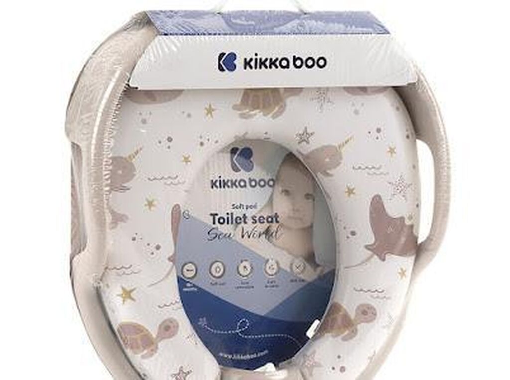 KikkaBoo Adapter za WC šolju Sea World – beige - Dečiji adapter za WC