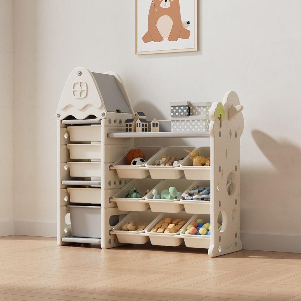 Sistem za odlaganje igračaka „Kućica i drvce“ Feelkids – veliki