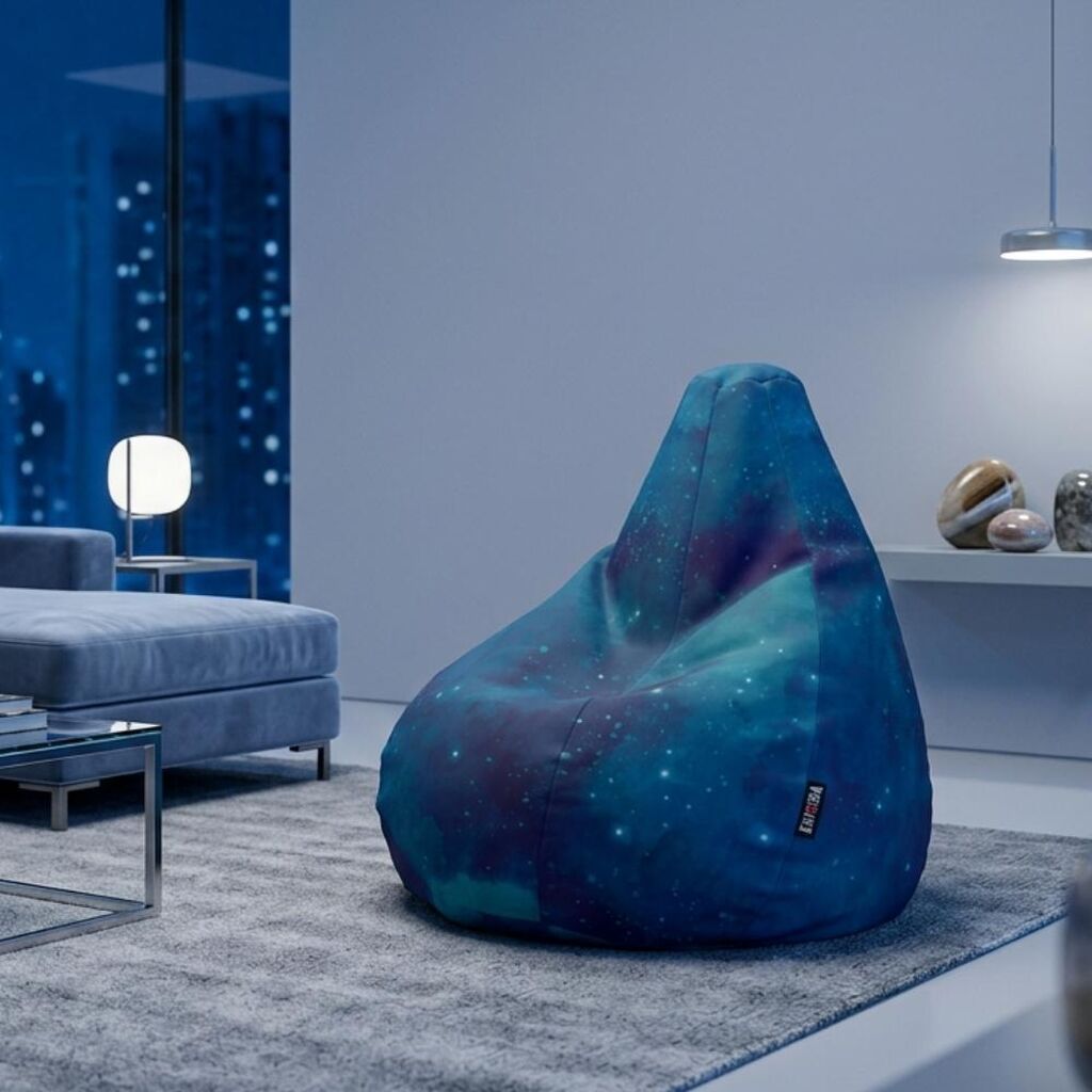 LAZY BAG – Vodeno plava fotelja za decu, univerzalna veličina (šifra