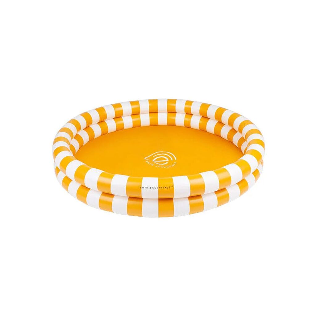 Dečiji bazen 100 cm Swim Essentials — žuto-bele pruge Veseli okrugli
