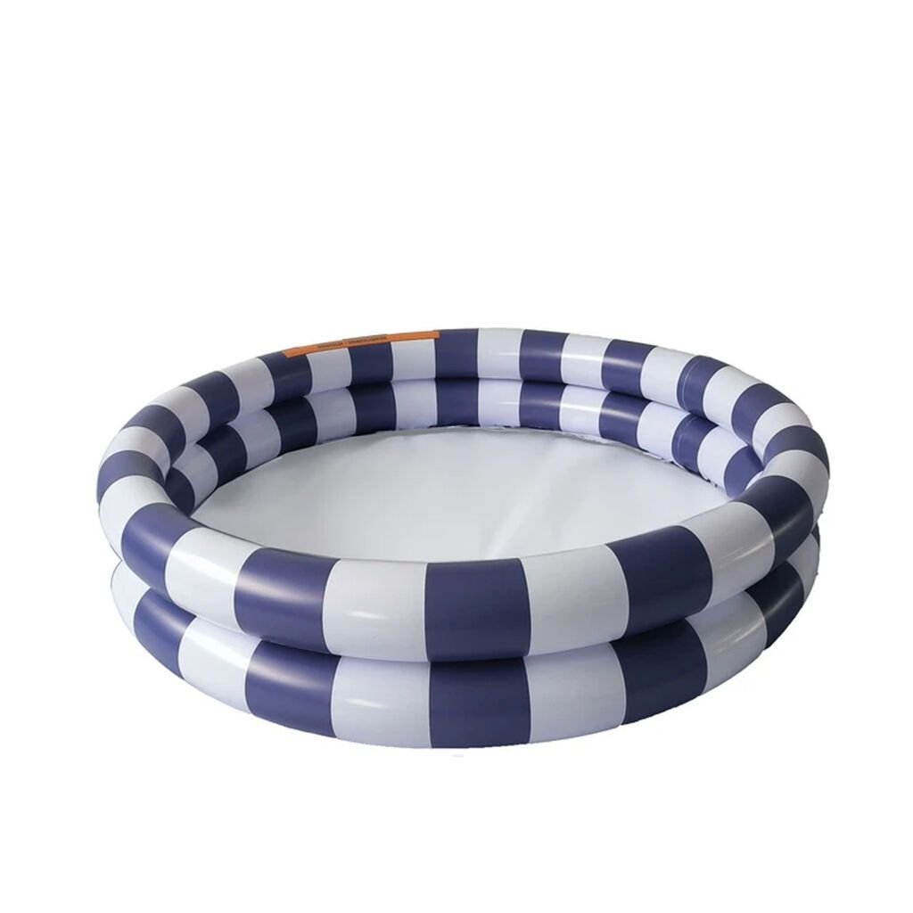 Swim Essentials dečiji bazen 100 cm – tamno plavo-bele pruge -