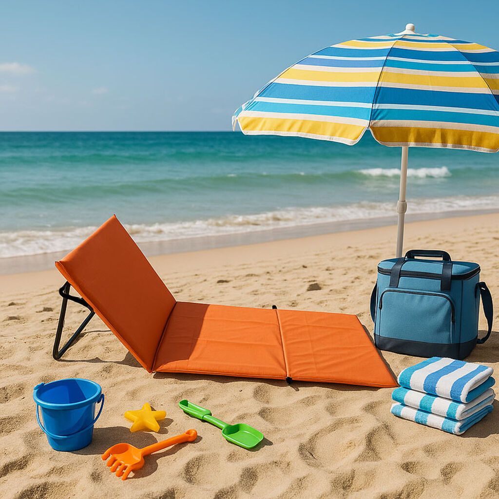 Ležaljka sklopiva za plažu 150x52 cm – narandžasta Šifra proizvoda