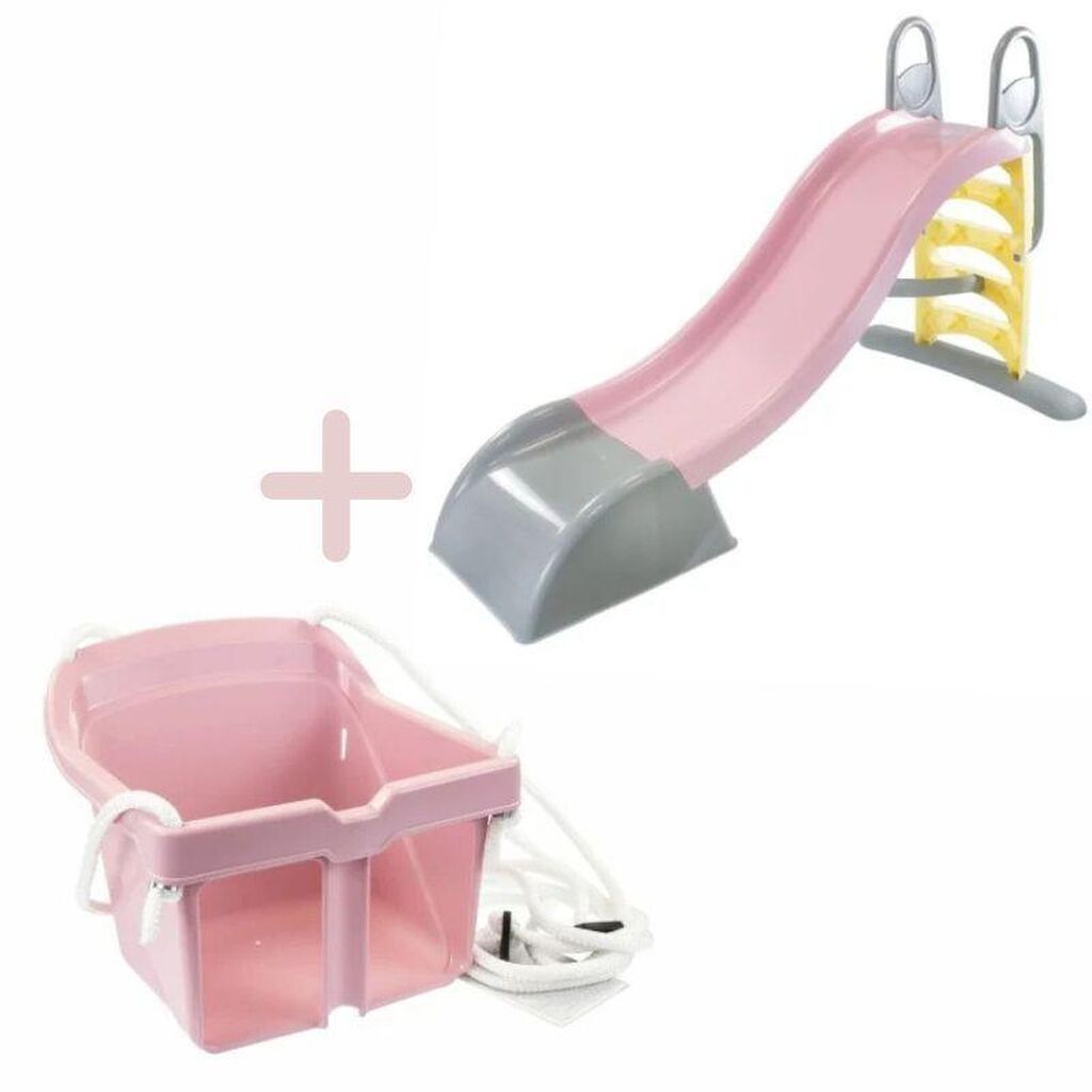 SET LJULJAŠKA I TOBOGAN – ROZE – Savršena avantura za mališane!