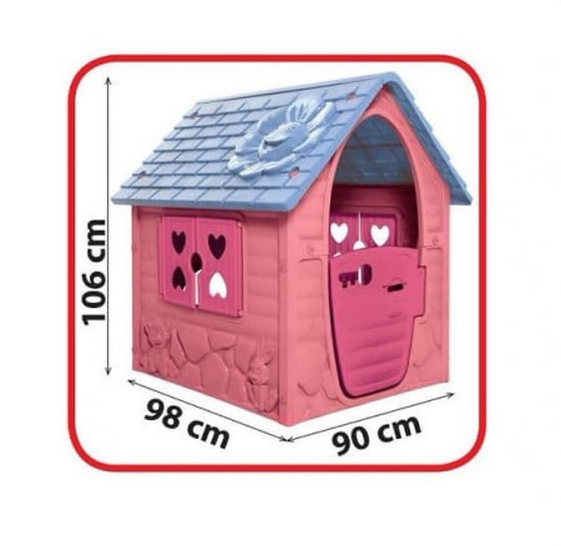 Srednja kućica za decu – Pink (Šifra proizvoda: 1) Opis: - Vesela