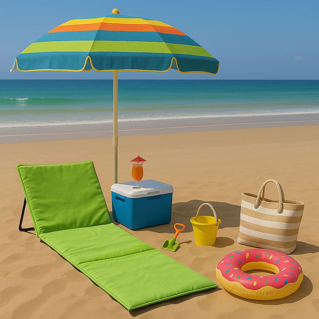 Ležaljka sklopiva za plažu 150x52 cm – zelena LP-720000Z Šifra