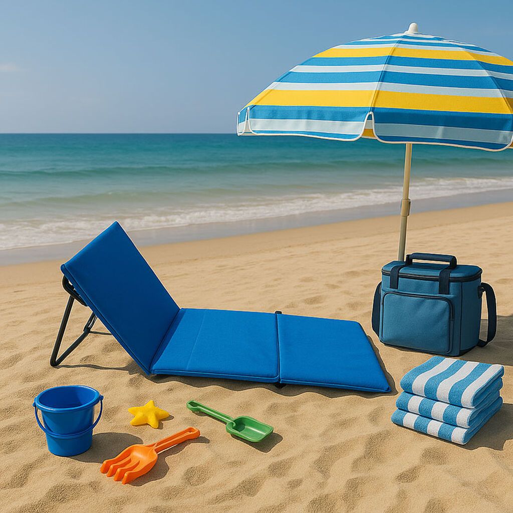 Ležaljka sklopiva za plažu 150x52 cm, plava – LP-720000P-310 - Tip