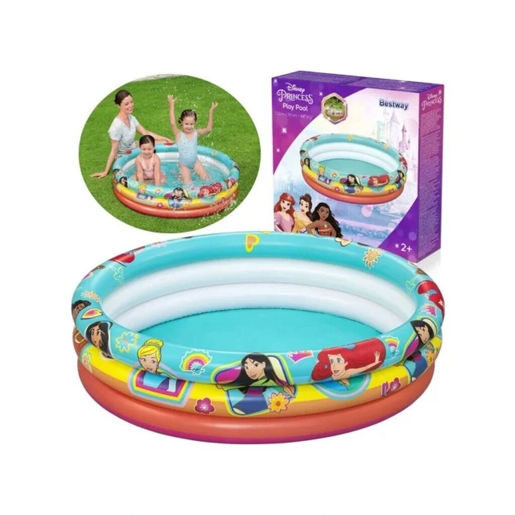 BAZEN PRINCESS 200L 122x30 cm – naduvavajući dečji bazen sa motivima