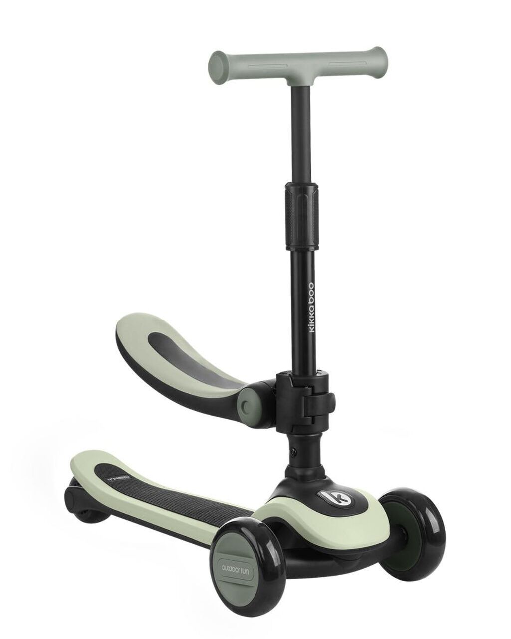 KIKKA BOO Treo 2u1 trotinet do 50 kg – mint Opis: - Višenamenski 2u1