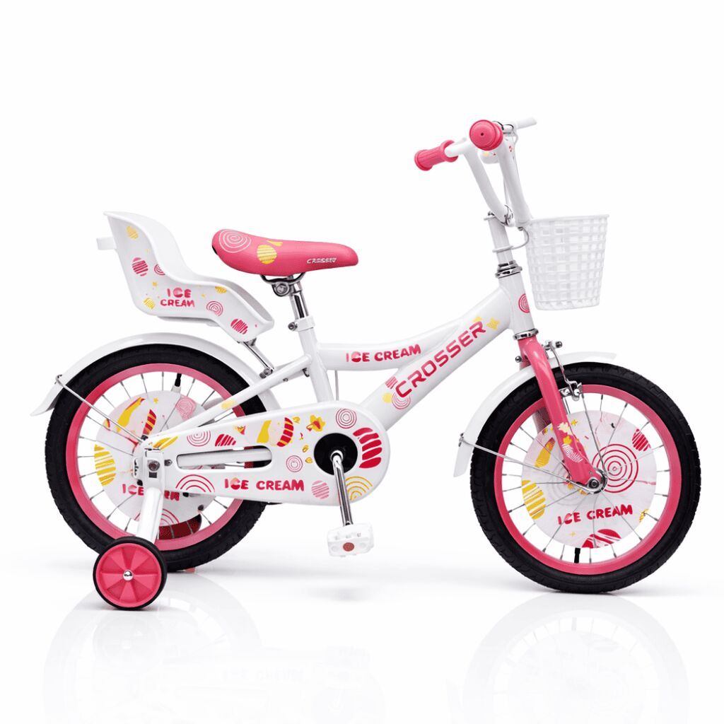 Šifra proizvoda: SM-1 Dečija bicikla 16'' Ice-cream roze Vesela i