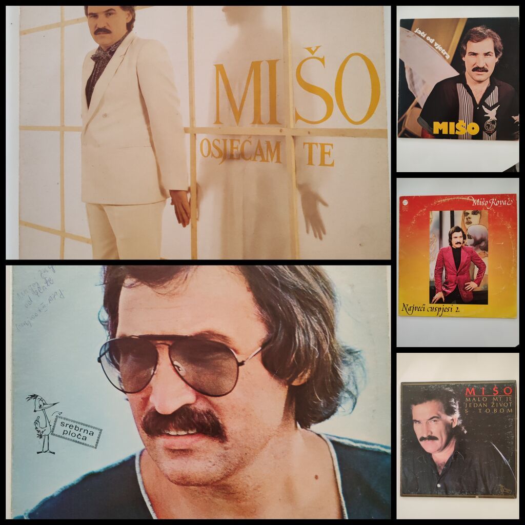 Kolekcija originalnih vinilnih ploča – Mišo Kovač Opis: - Više LP