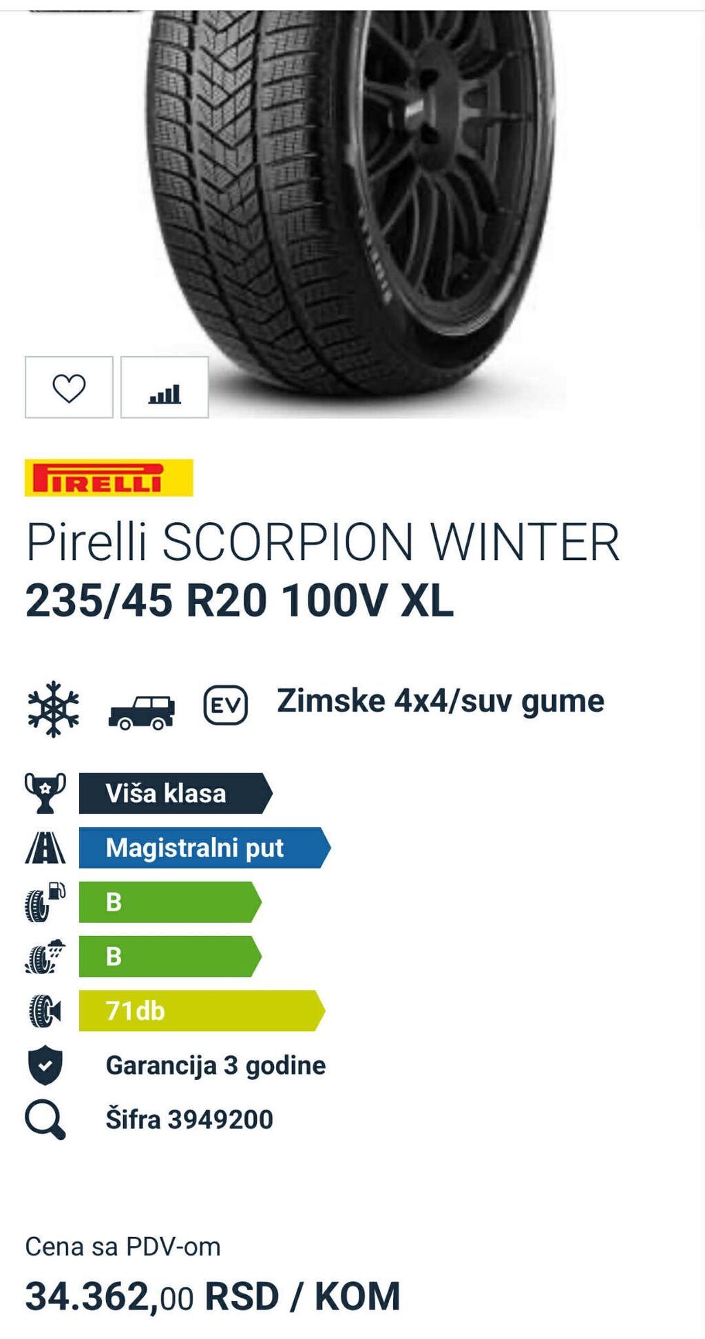 Pirelli Scorpion Winter – set zimskih guma za 4x4/SUV vozila