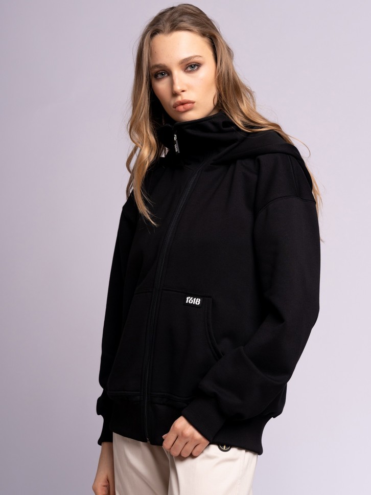 DUKS "DUOBLE HOODED" FANTOMKA — CRNA