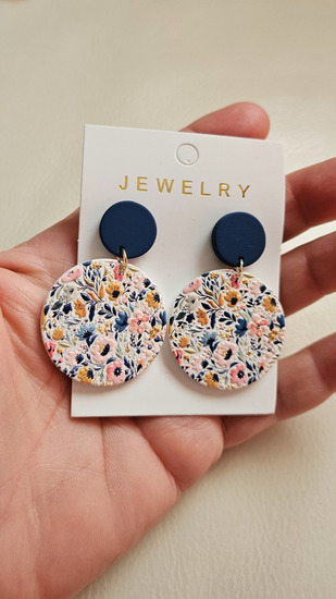 Acrylic dangle flower minđuše, novo
