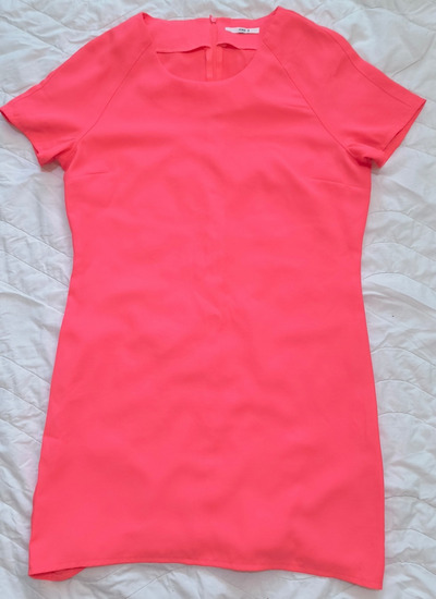 Hema fluorescentno roze haljina 38