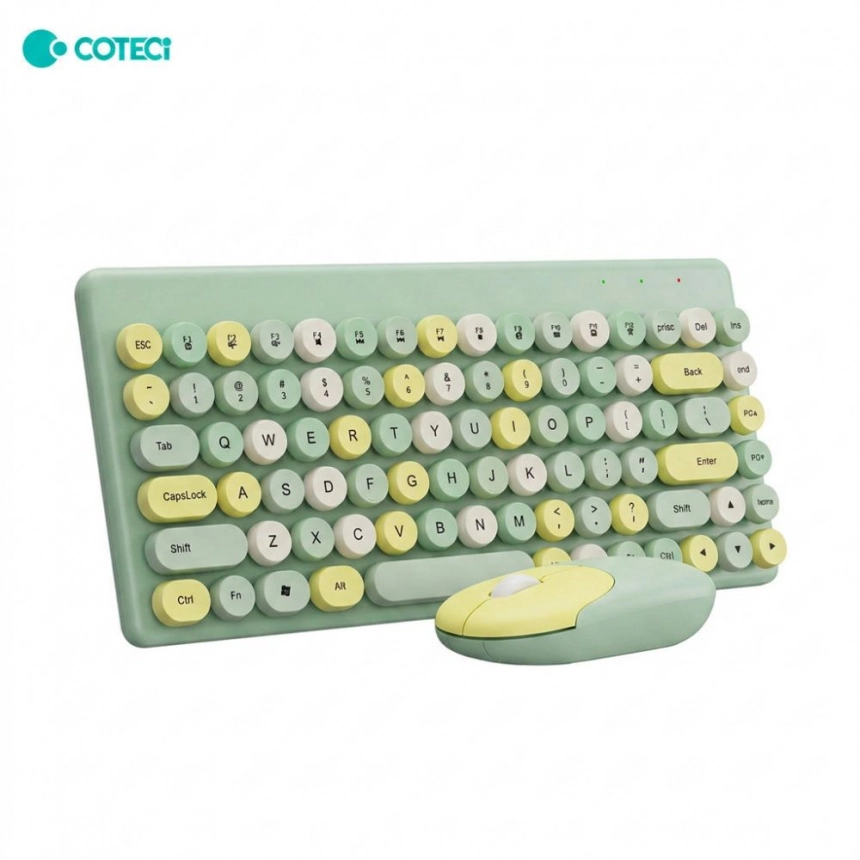 Combo mis i tastatura Coteci OF-053 zelena
