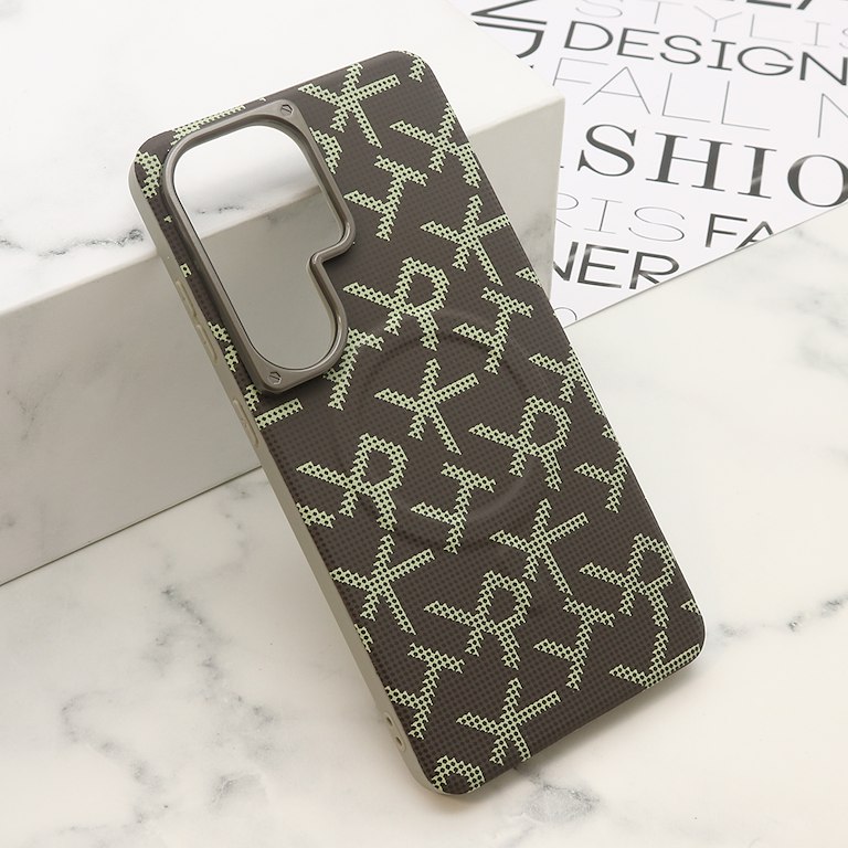 Maska MONOGRAM MagSafe za Samsung S948B Galaxy S26 Ultra 5G siva