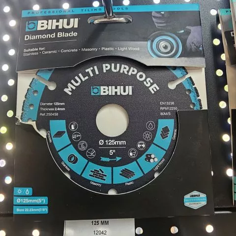 BIHUI VAKUUMSKA VIŠENAMENSKA DIJAMANTSKA REZNA PLOČA 125 MM