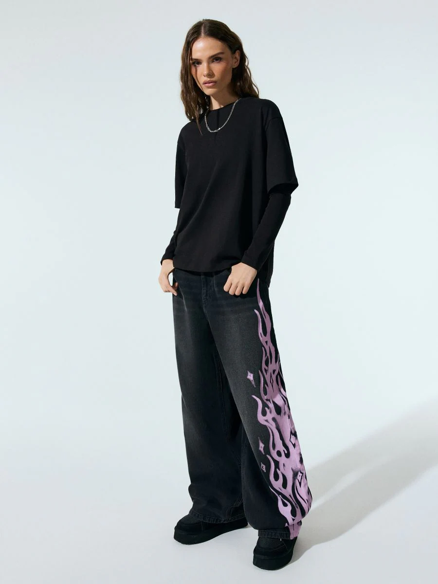 Baggy fit farmerke