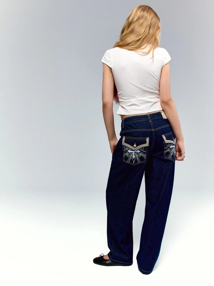 Baggy fit farmerke