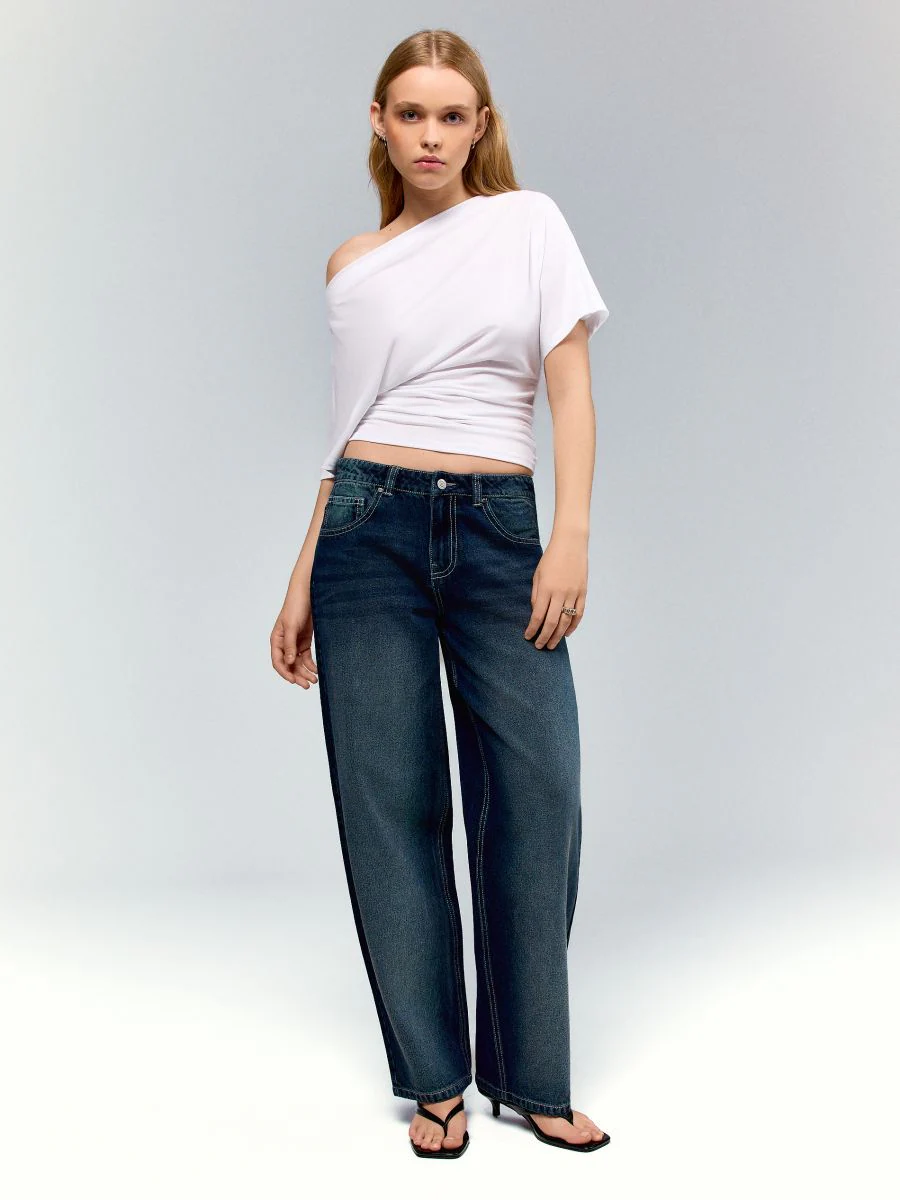 Baggy fit farmerke