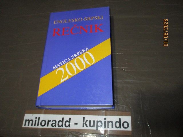 Englesko srpski rečnik Matica Srpska