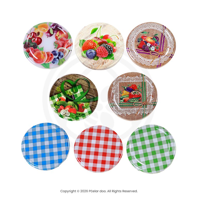 142311/3/4 - Poklopci za tegle Bg, aluminijumski, fi82mm