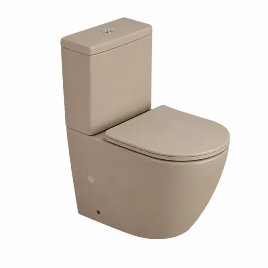 MONOBLOK PERLA RIMLESS CAPPUCCINO SA DUROPLAST SOFT CLOSE WC DASKOM VARIO
