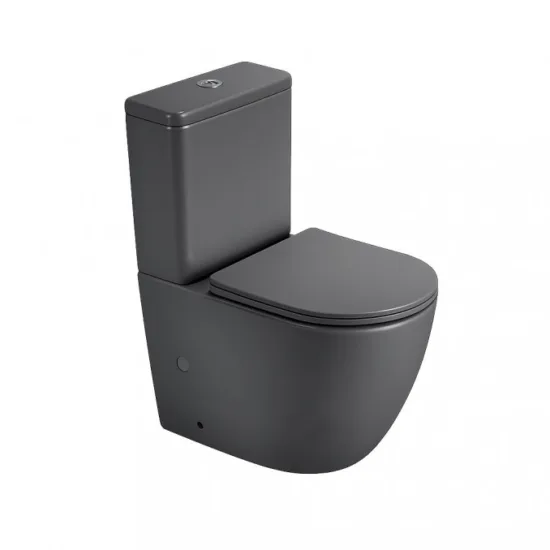MONOBLOK PERLA RIMLESS DARK GREY SA DUROPLAST SOFT CLOSE WC DASKOM VARIO