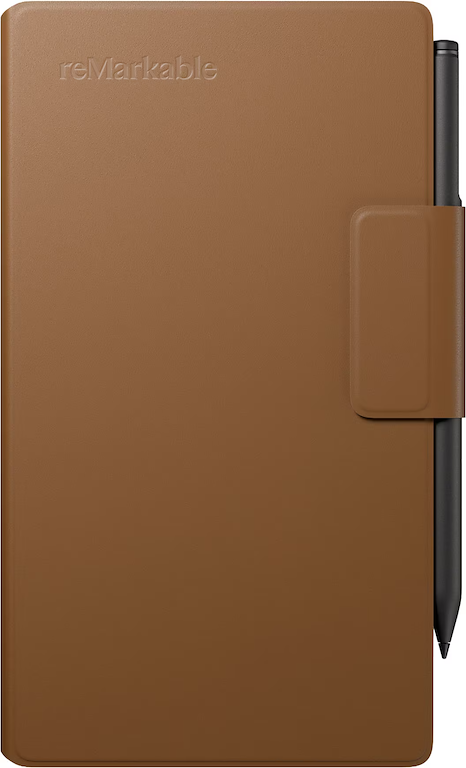 REMARKABLE - PAPER PRO MOVE - PREMIUM LEATHER BOOK FOLIO FOR YOUR 7.3'' PAPER TABLET - BROWN