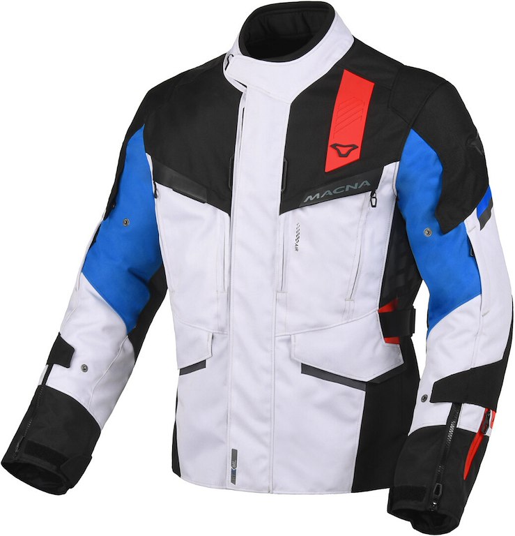 MACNA ZASTRO MOTO JAKNA CRNA/BELO/PLAVA