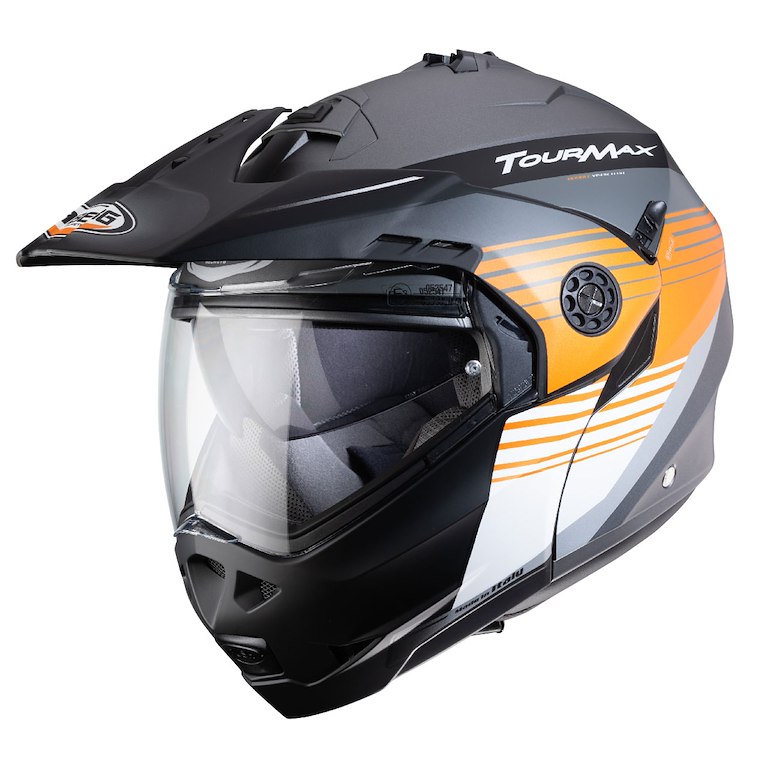 CABERG TOURMAX TITAN MATT GUN METAL/ORANGE/WHITE