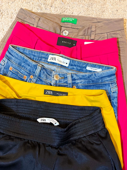 Zara Benetton Mohito pantalone 5+1 za 1200din.!