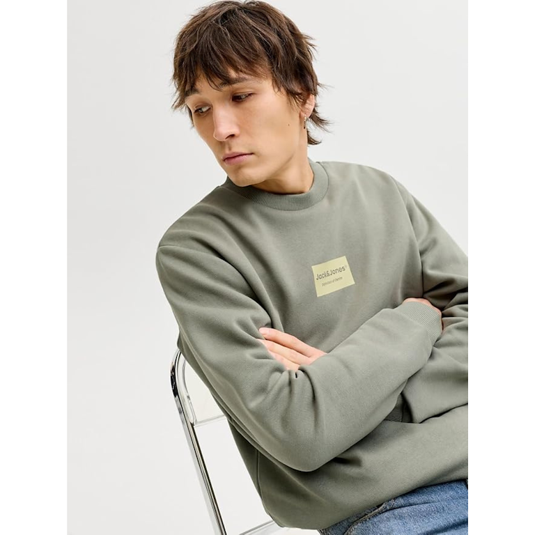 J&J Bež Muški Duks JJFRANK SWEAT CREW NECK