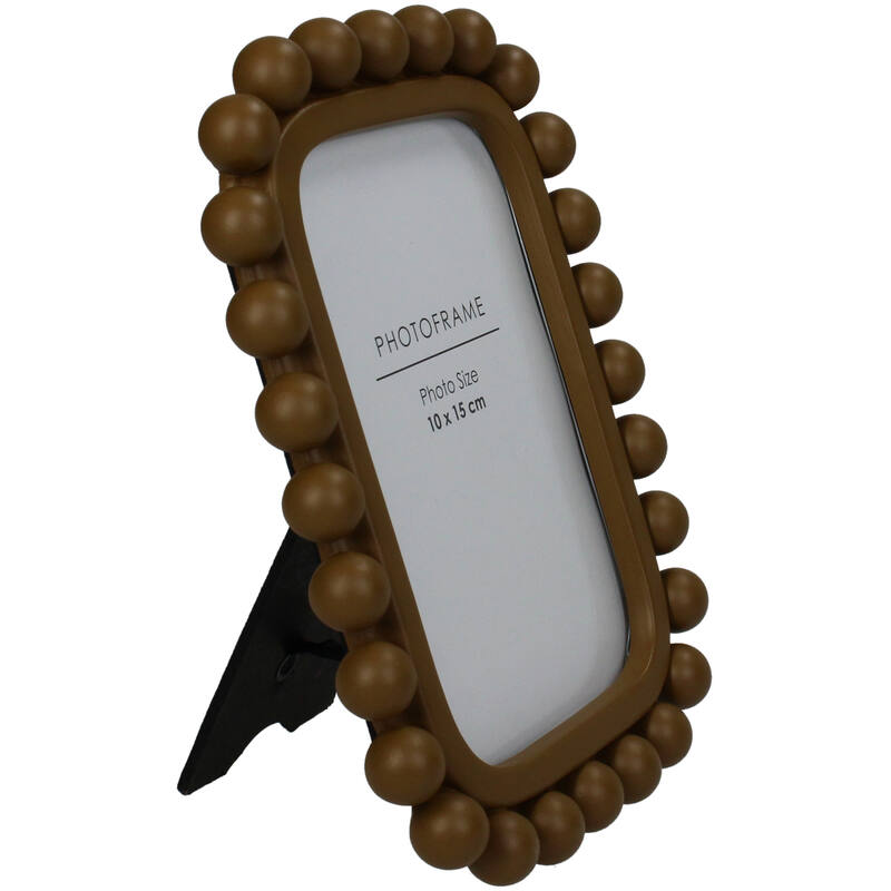 RAM ZA SLIKE – Photo Frame Dots Polyresin Brown 10x15cm