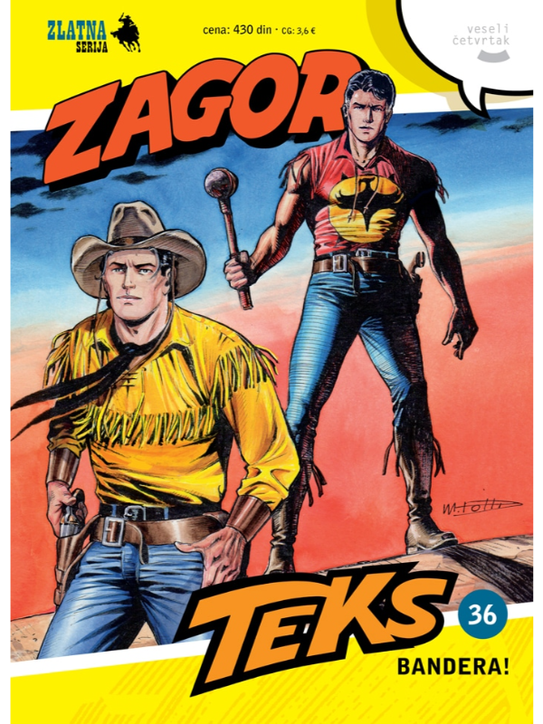 Zlatna serija 36 korica A Zagor i Teks Bandera!