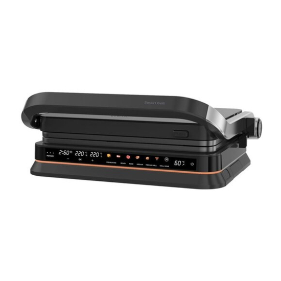 Toster Grill Vivax SM-2100SG B SMART, 2100W, Pametni senzor, Digitalni displej, Crna boja + POKLON FRITEZA DFA-515BM