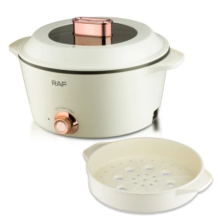 Raf r.5403w električni lonac krčko beli 1300w 5l+2l
