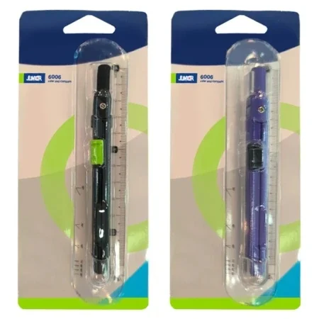 Junior 6006 set lenjira i šestara na blisteru miks 12cm ( 131061 )