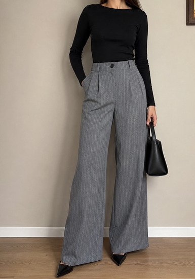 Zara pantalone sirokih nogavica XS/S