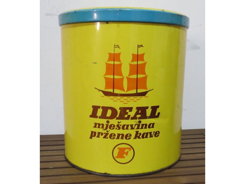 Velika vintage Franck Ideal limena kutija 3 kg