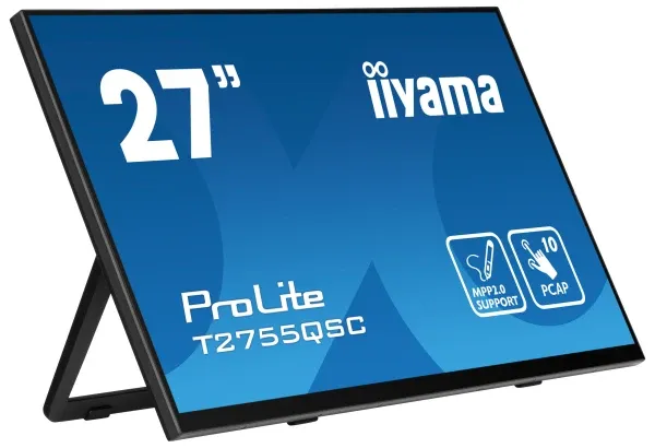iiyama Monitor 27" Iiyama ProLite T2755QSC-B1 IPS 2560X1440/75Hz/5ms/HDMI/USB/touch