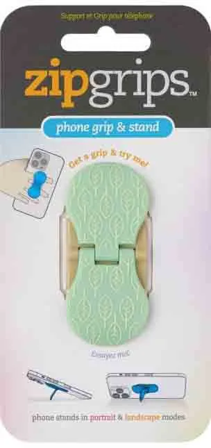 ZipGrips držač za telefon i postolje ZELENO CVEĆE